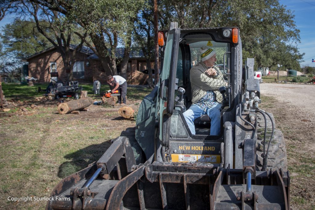 Scurlock Farms - Turning Oak Logs into Split Firewood